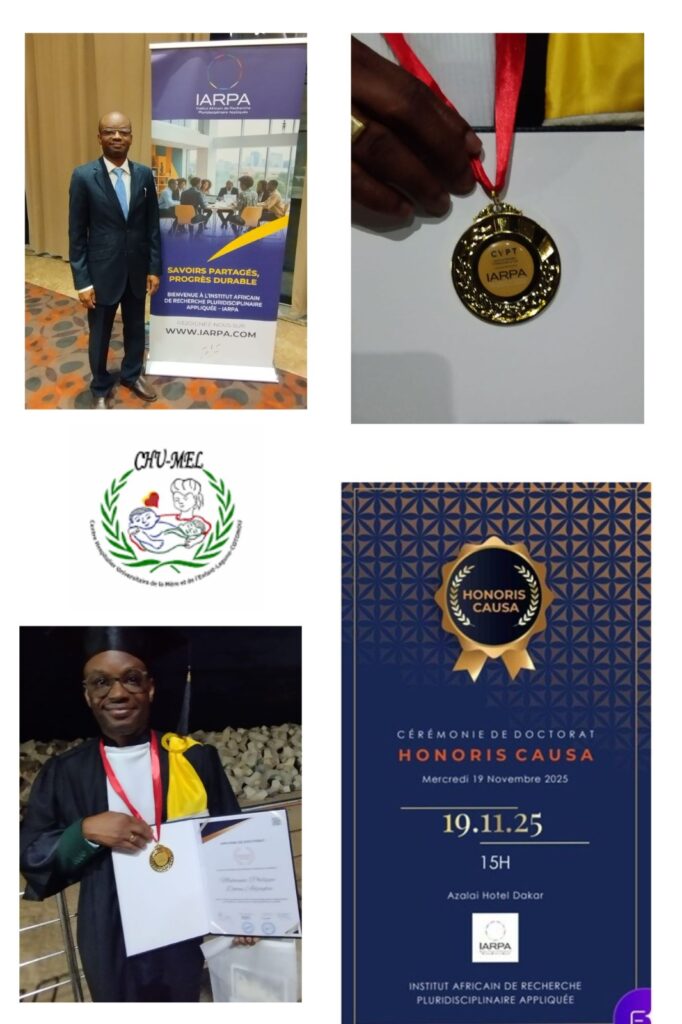 Distinction au Sénégal : Dr Philippe ADJAGBA reçoit le titre de Docteur ...